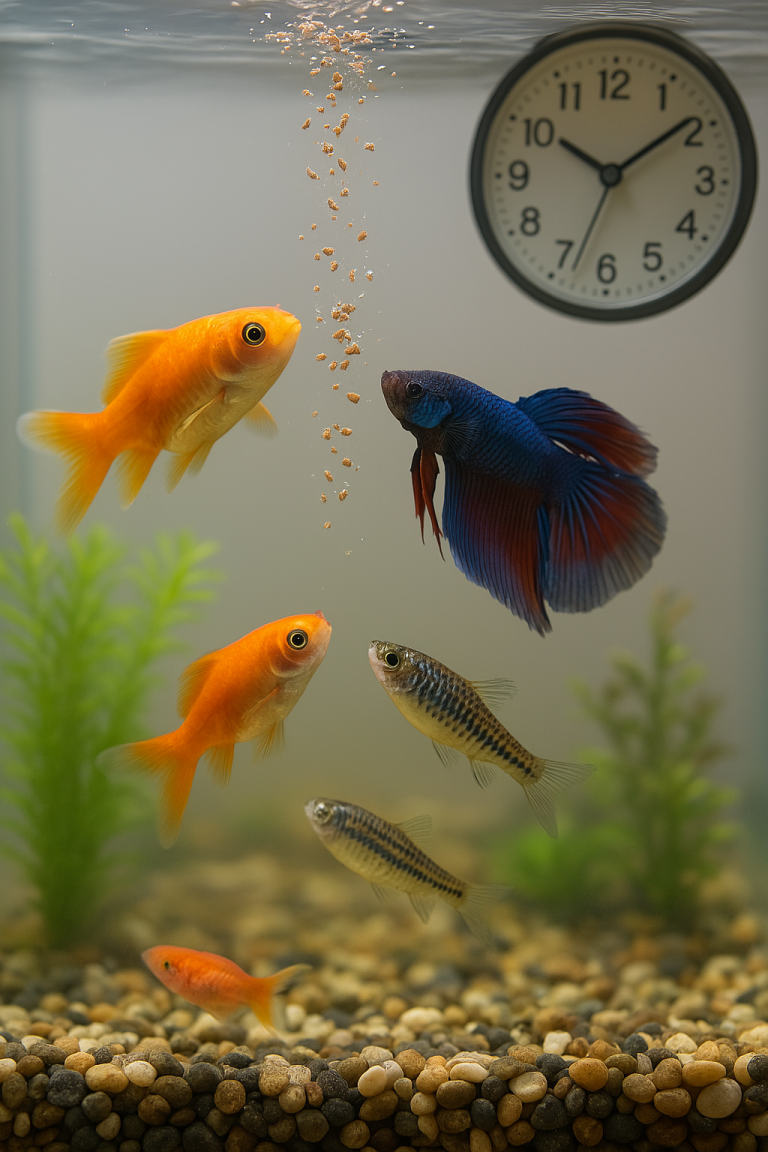 🐟 ¿Cuántas veces debo alimentar a mis peces?